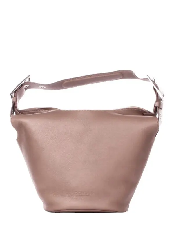 DONDUP Leather Hobo Bag - Mud