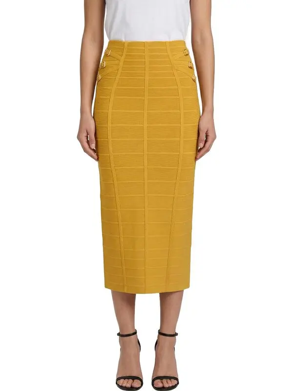 Elisabetta Franchi Pencil Skirt - Yellow
