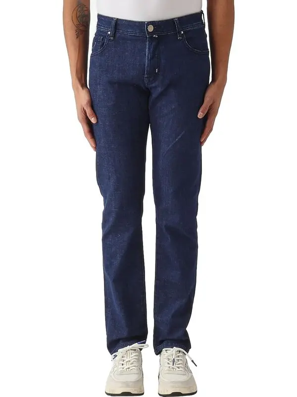 Jacob Cohen Slim Fit Stretch Cotton Jeans - Denim