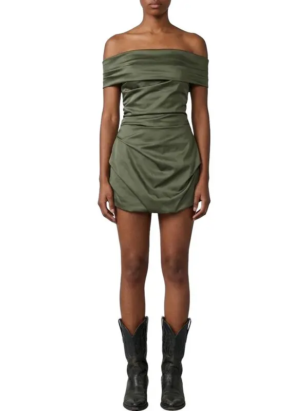 ANIYE BY Off-the-shoulder Mini Dress - Green