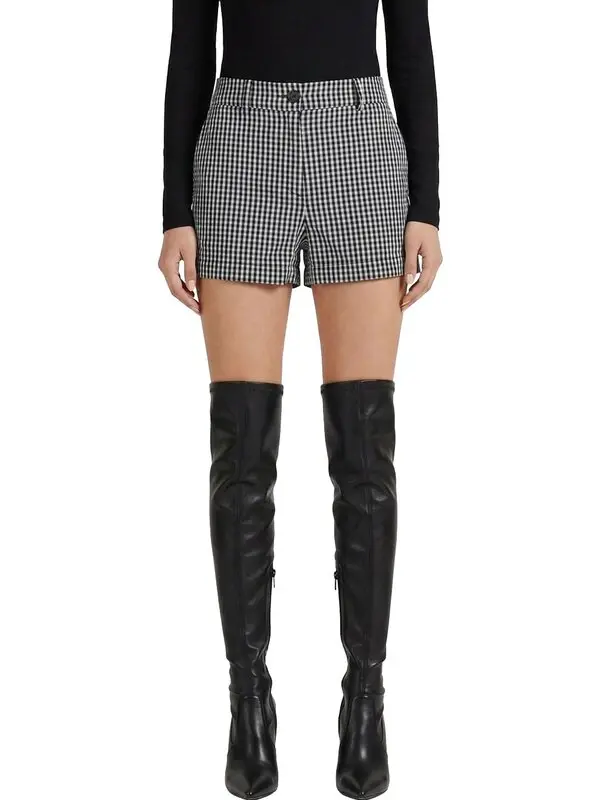 Michael Kors Gingham Cotton Shorts - Multicolor