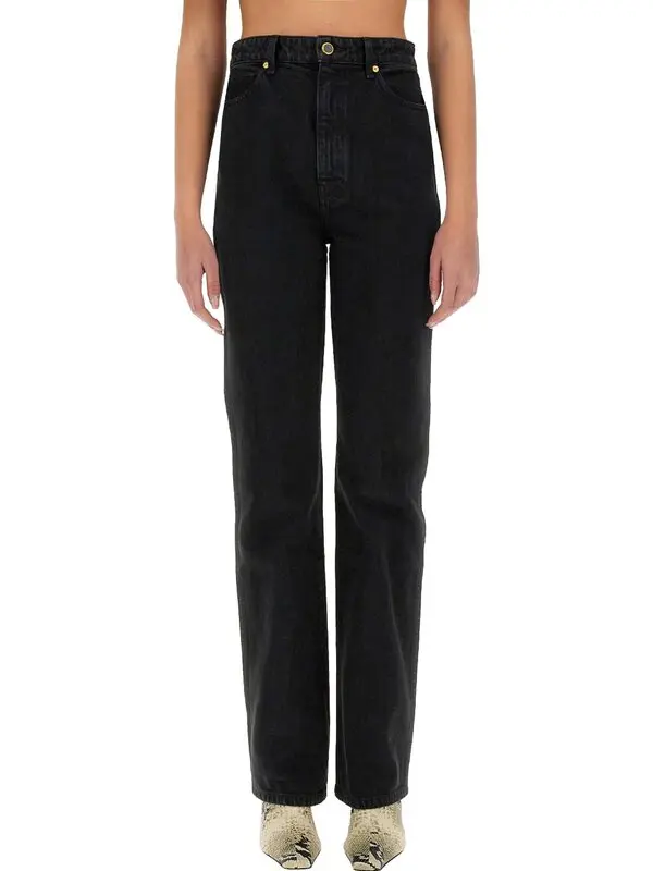 Khaite Straight Leg Jeans - Black