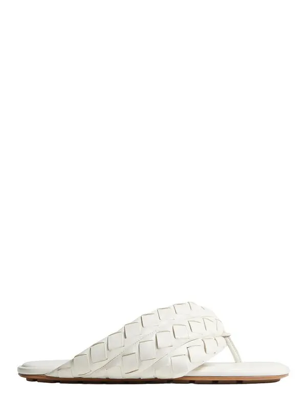 Bottega Veneta Salsa Flat Thong - Alabaster