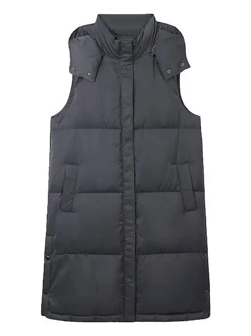 THE WHITE COMPANY Hooded Padded Gilet - Graphite