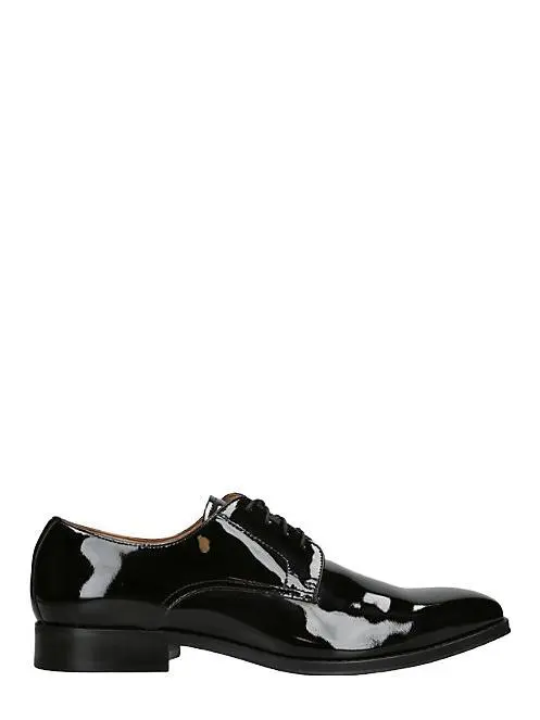 Steve Madden Parscal Lace-up Leather Shoes - Black