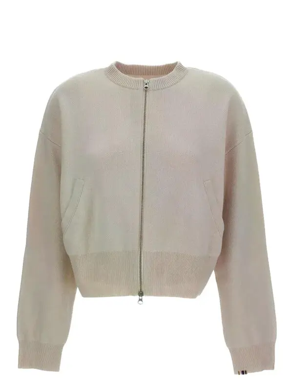 EXTREME CASHMERE X Cashmere Zip Sweater - Neutrals