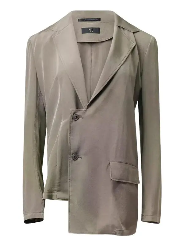 Y’s Asymmetric-hem Jacket - Neutrals