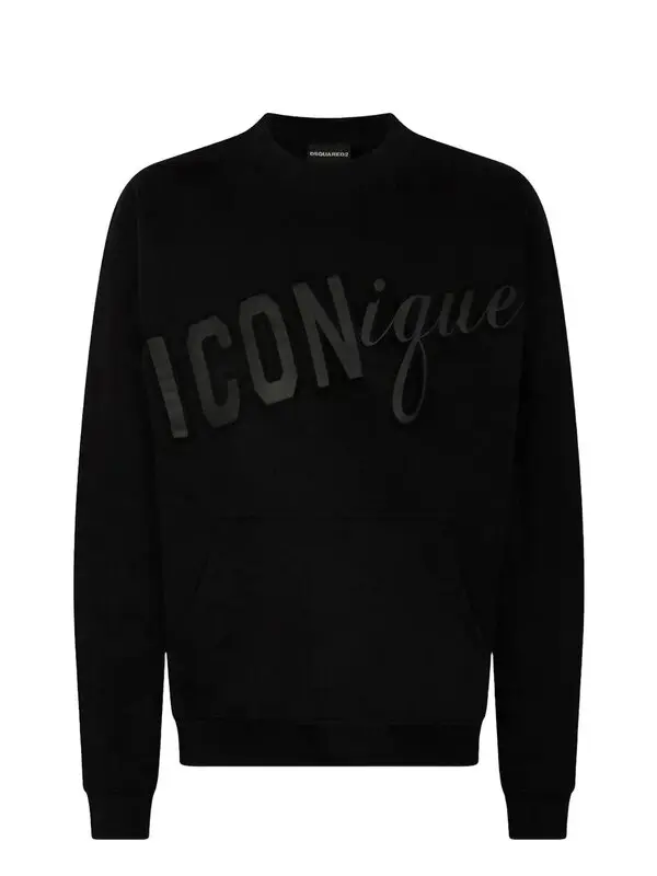 Dsquared2 Iconique Crew-neck Sweatshirt - Black