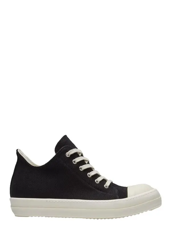 Rick Owens Ramones Canvas Low - Black