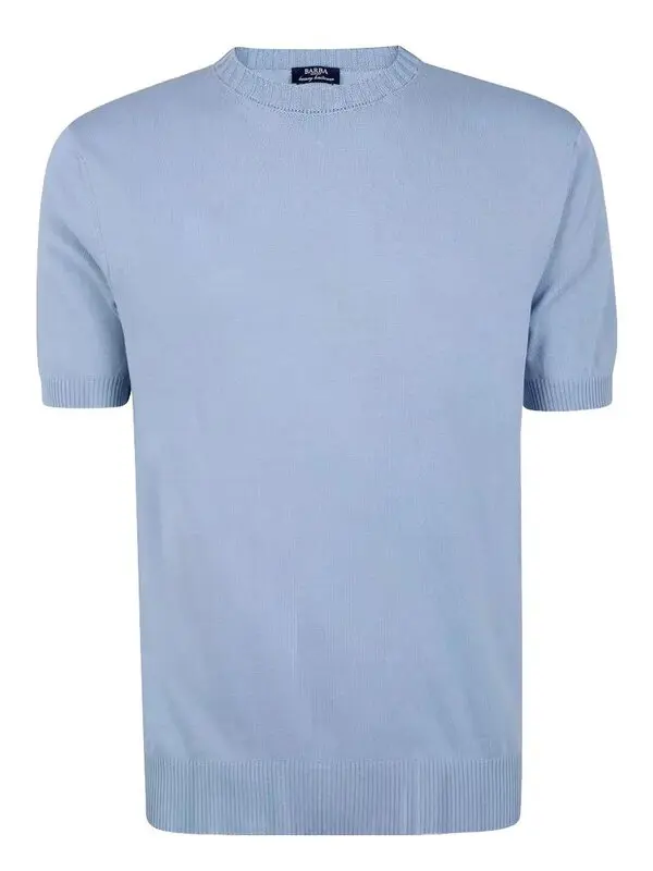 BARBA NAPOLI Fine-knit T-shirt - Blue