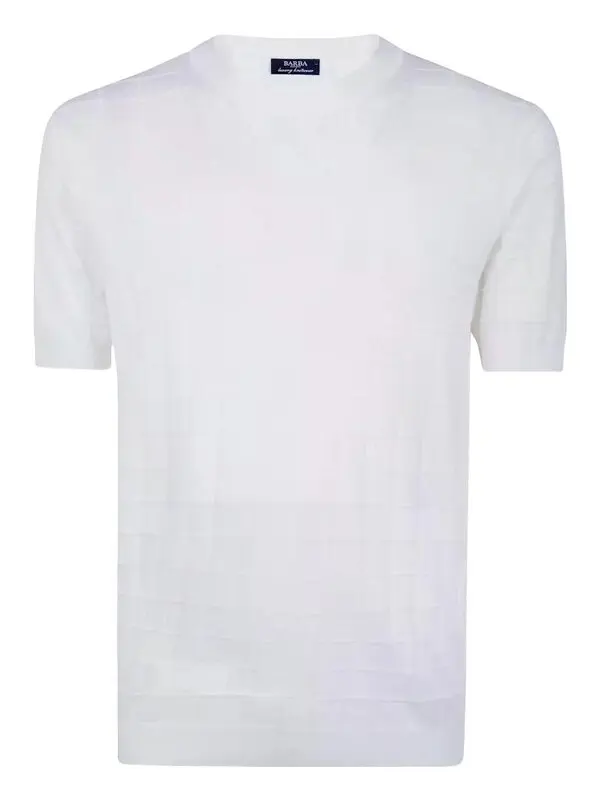 BARBA NAPOLI Waffle-knit T-shirt - White