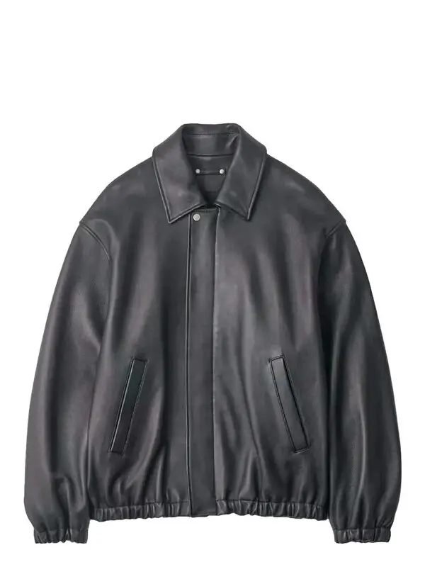 STEIN Leather Zip-up Jacket - Black