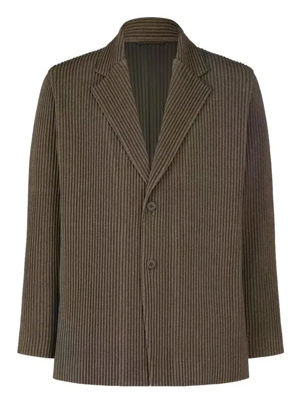Issey Miyake Wool Like Light Jacket - Brown