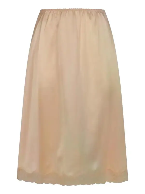 Magda Butrym Silk A-line Skirt - Neutrals