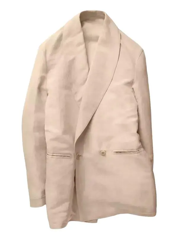 STOFFA Double-breasted Shawl-lapel Jacket - Neutrals