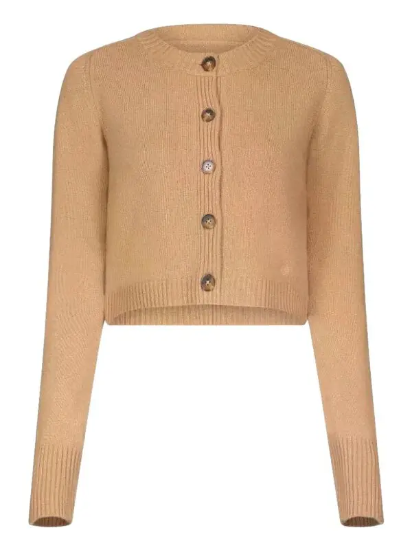 Loulou De Saison Zephir Cropped Cardigan - Neutrals