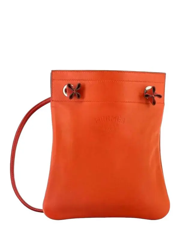 Hermès Aline Bag Milo Lambskin And Swift Mini Crossbody Bag - Brown