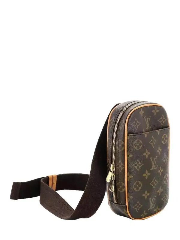 LOUIS VUITTON Pochette Gange Monogram Canvas Belt Bag - Brown