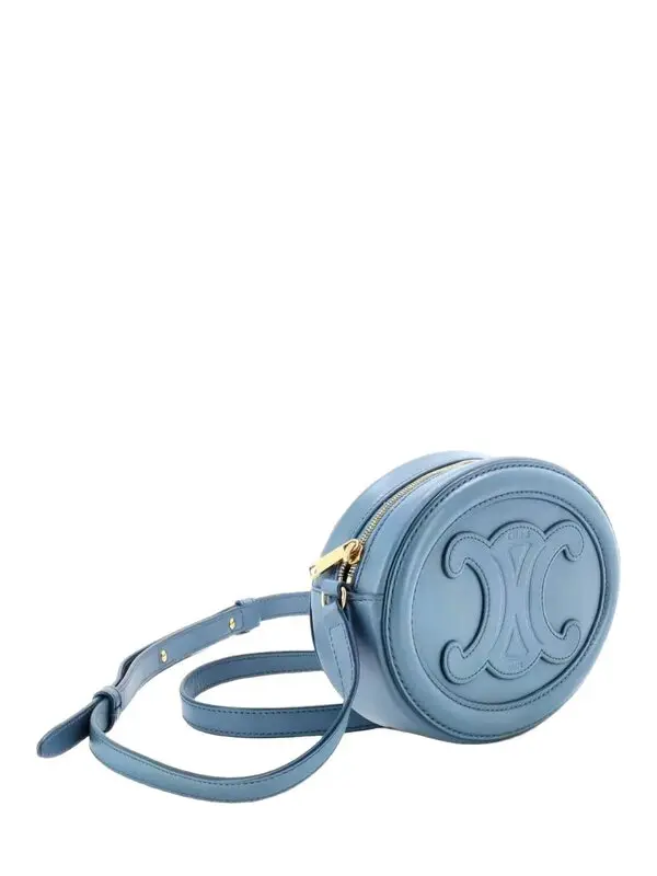 Celine Triomphe Oval Mini Crossbody Bag - Blue