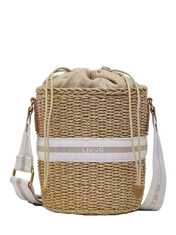 Liu Jo Straw Bucket Bag - Neutrals