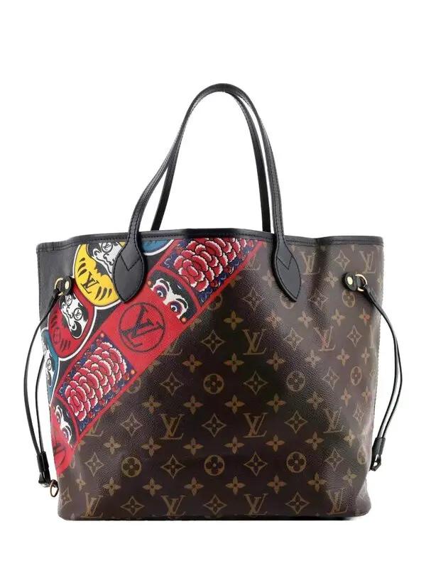LOUIS VUITTON Neverfull Nm Limited Edition Kabuki Monogram Canvas Mm Tote Bag - Brown