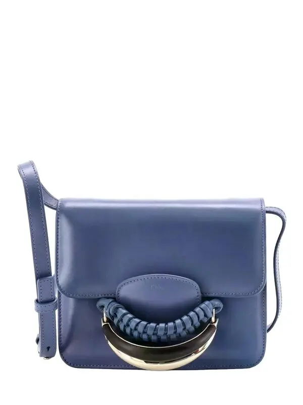 Chloé Kattie Leather Crossbody Bag - Blue