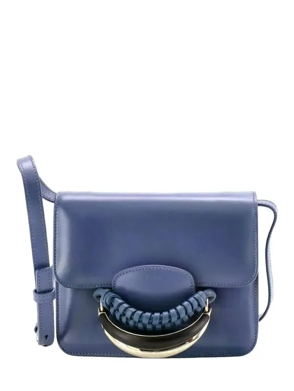 Chloé Kattie Leather Crossbody Bag - Blue