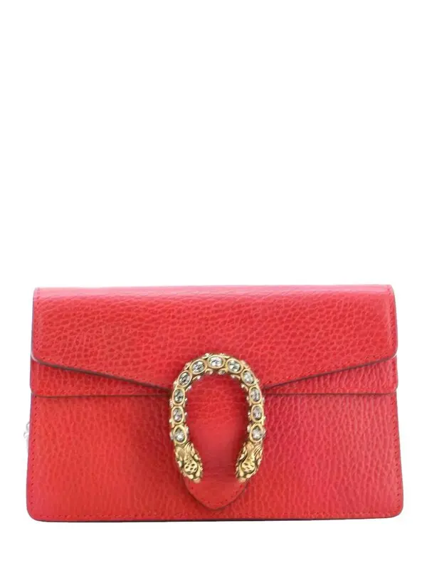 Gucci Dionysus Super Mini Clutch Bag - Red