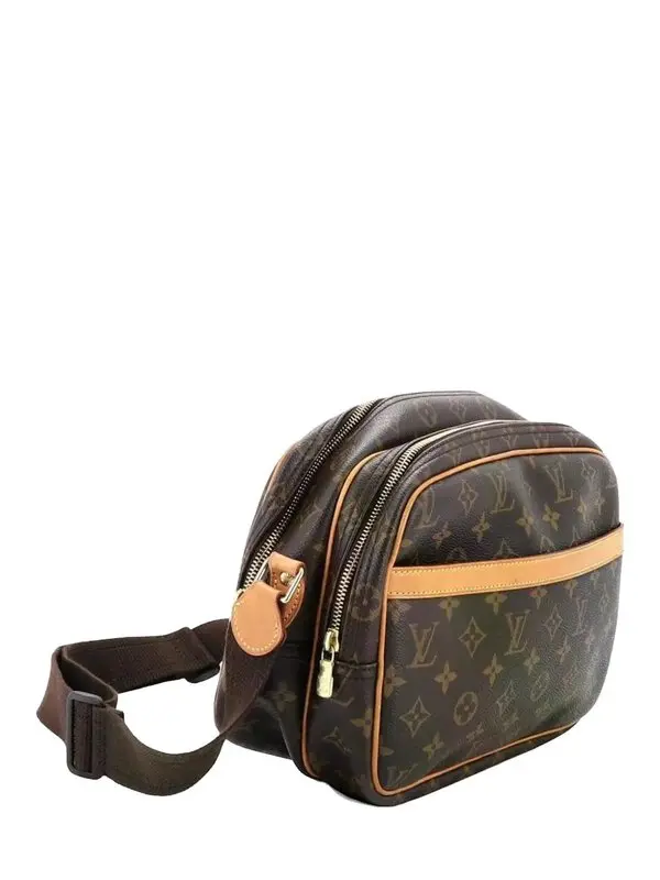 LOUIS VUITTON Reporter Monogram Canvas Pm Crossbody Bag - Brown