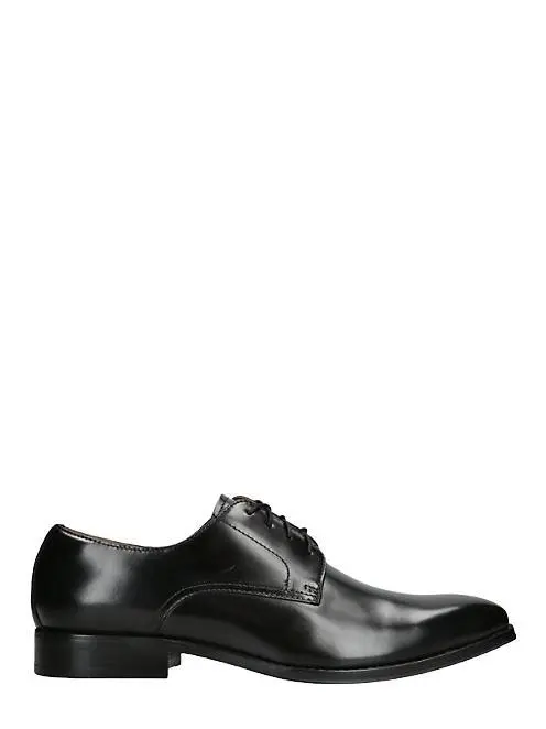 Steve Madden Pascal Leather Lace-up Shoes - Black