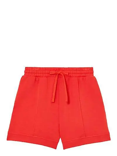 REISS Knitted Relaxed-fit Shorts - Coral Red