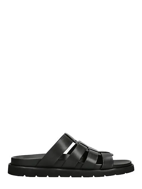 Steve Madden Leather Ankara Sandals - Black