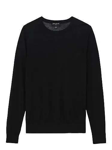 REISS X Atelier Leyla Round-neck Cashmere-blend Jumper - Black
