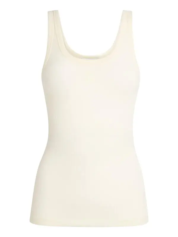 Sandro Ribbed Tank Top - Yellow