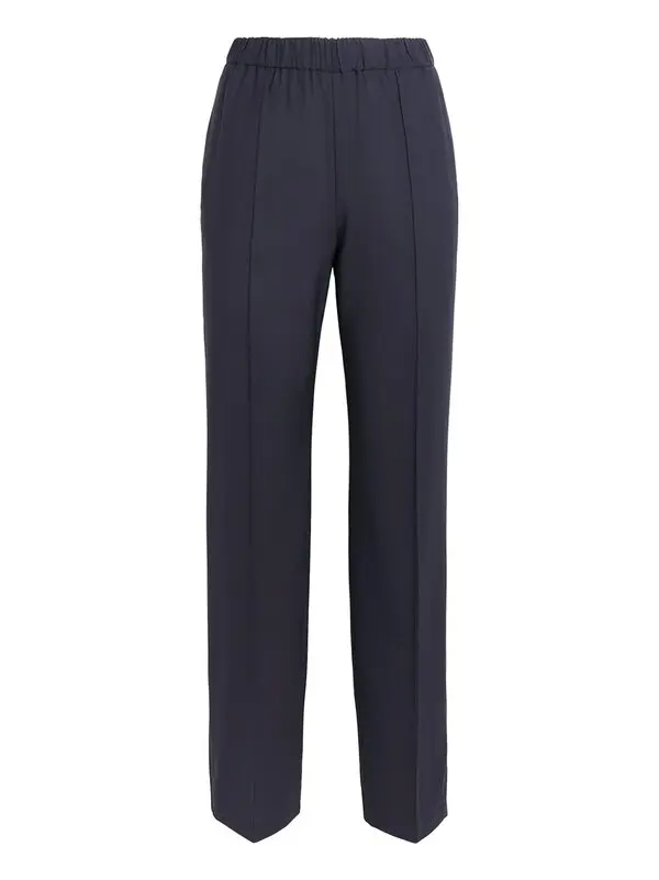 Fabiana Filippi Wool-blend Tailored Trousers - Navy