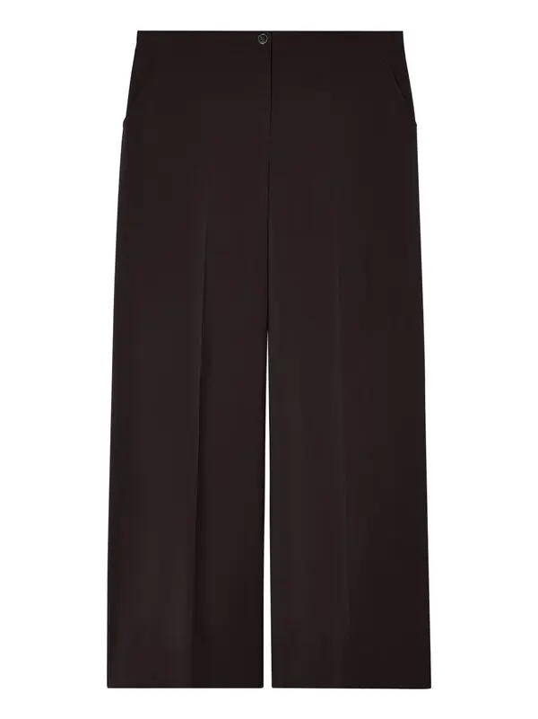 Marina Rinaldi Wide-leg Trousers - Black