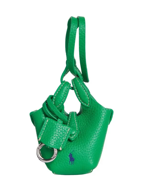 Polo Ralph Lauren Calfskin Polo Play Bag Charm - Green