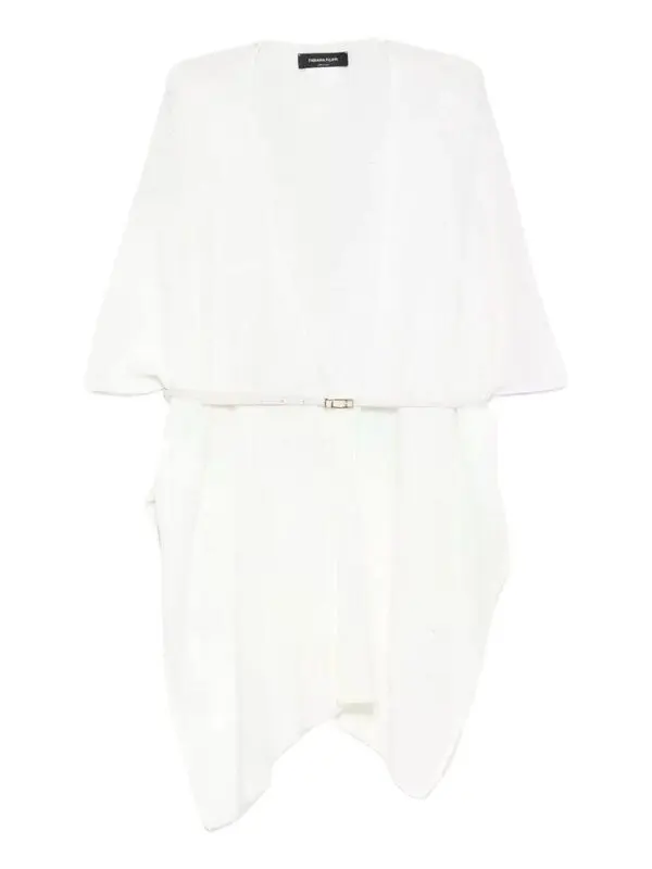 Fabiana Filippi Belted Cardigan-coat - White