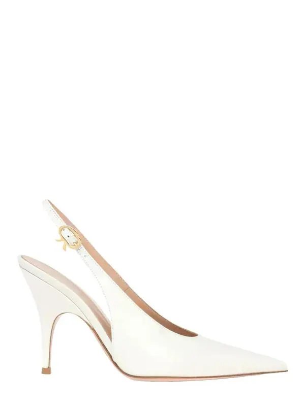 GIANVITO ROSSI Sofia Slingback Pumps - White