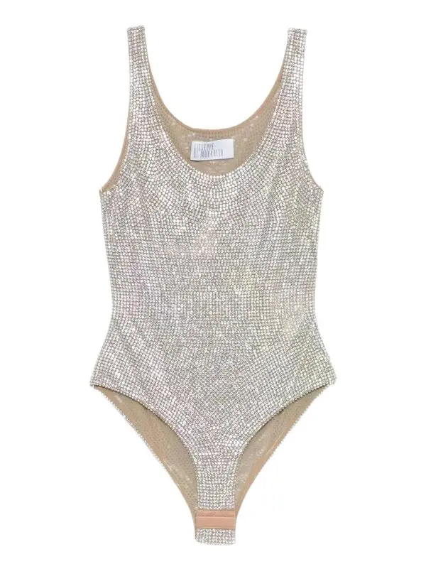 Giuseppe Di Morabito Scoop-neck Bodysuit - Silver