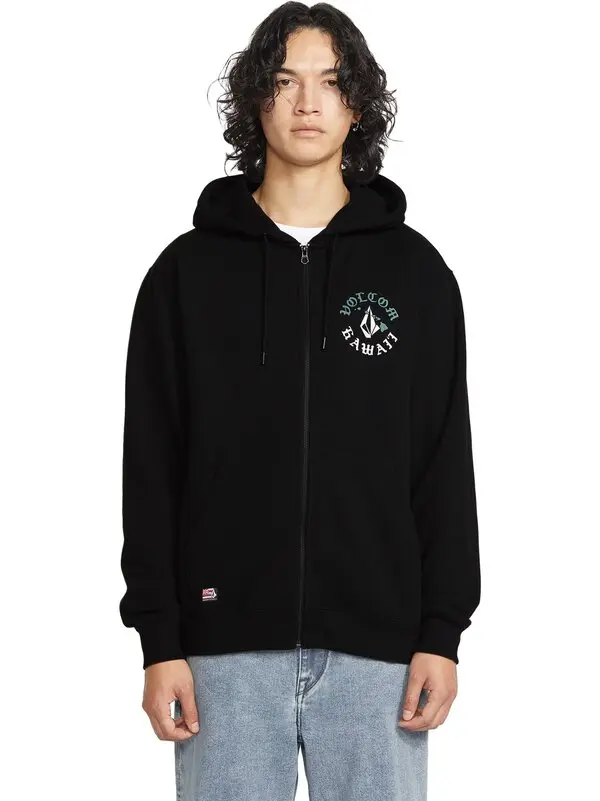 Volcom Lineage Zip Fleece Hoodie - Black