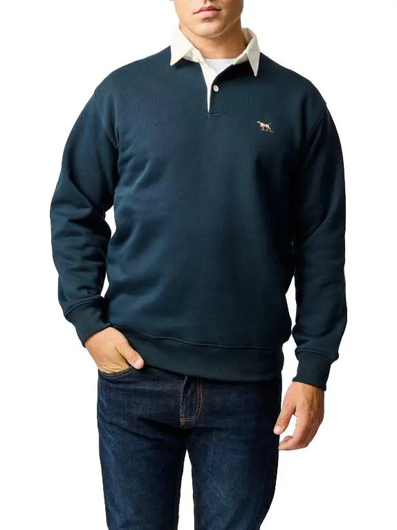 Rodd & Gunn Otago Rugby Shirt - Eclipse