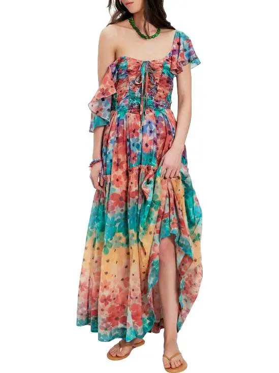 Free People Sunshine Maxi Dress - Soft Tropic Combo