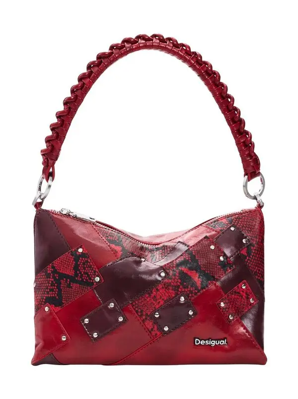 Desigual Faux Leather Crossbody Bag - Red