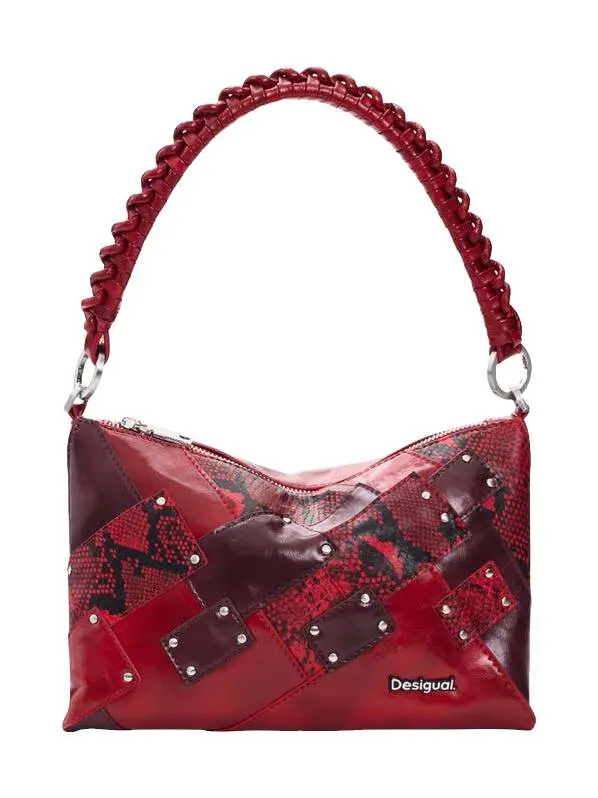 Desigual Faux Leather Crossbody Bag - Red