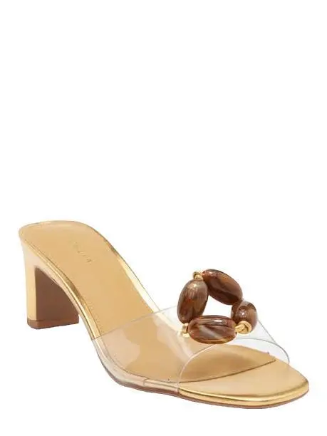 CECILIA NEW YORK Jessy Slide Sandal - Gold Chocolate