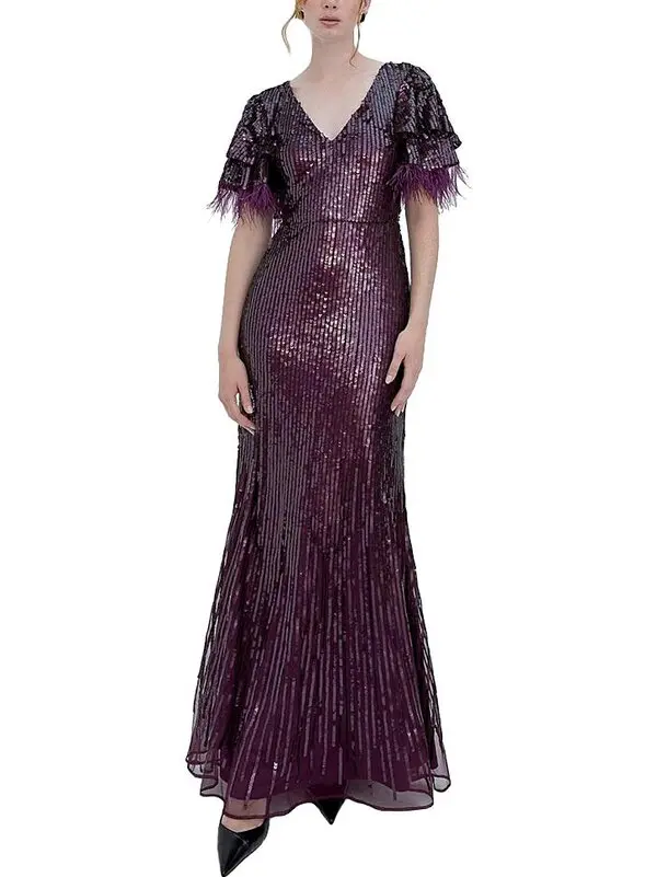 RAISHMA Selene Gown - Burgundy