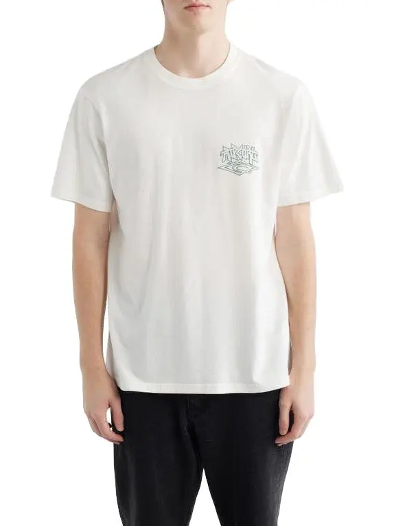 Rip Curl Liquid Trips Arch Cotton Graphic T-shirt - Bone
