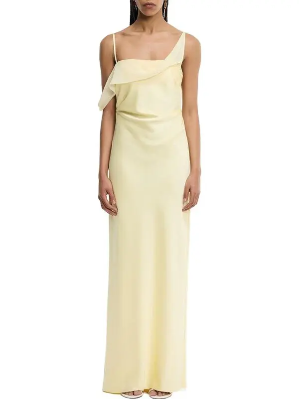 Significant Other Devlyn Satin & Chiffon Gown - Butter