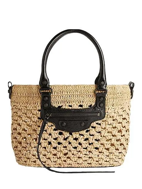 Balenciaga Le City Basket Small - Natural/black